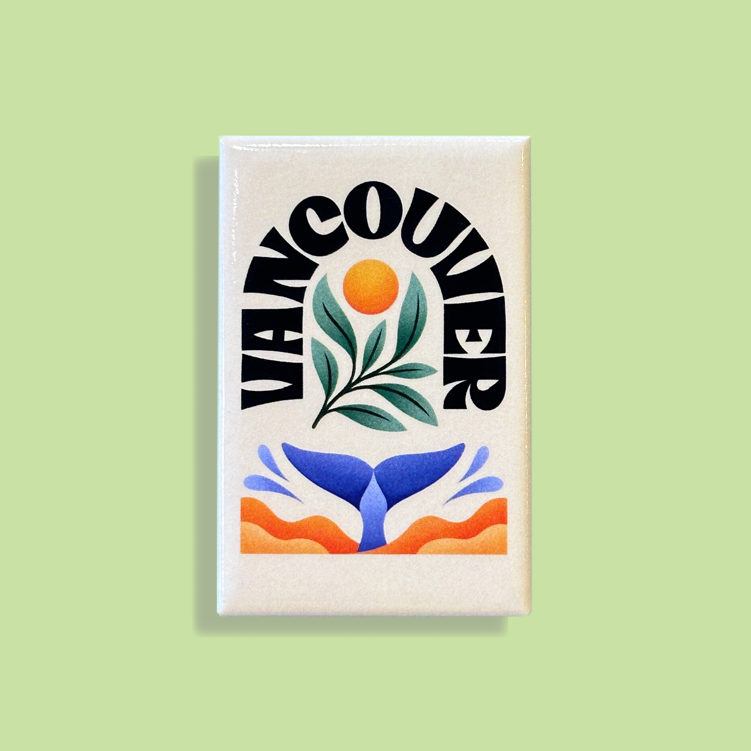 MAKE Original - Vancouver Whale Julie Solvstrom - Magnet – MAKE Vancouver