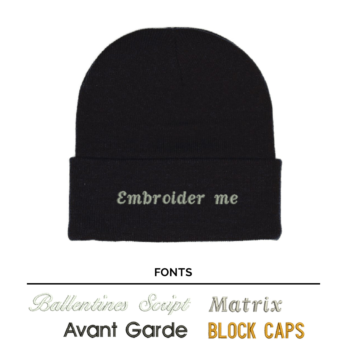 Custom Text Embroidered Toque – MAKE Vancouver