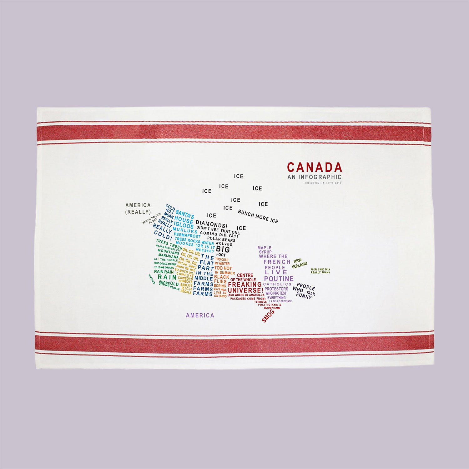 MAKE Original - Canada Explained Infographic - Tea Towel – MAKE Vancouver