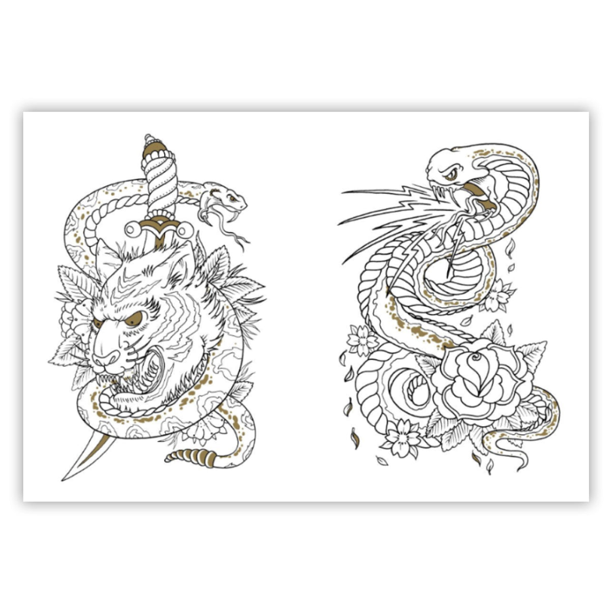 Tattoo design coloring pages - Bronctattooaus.com