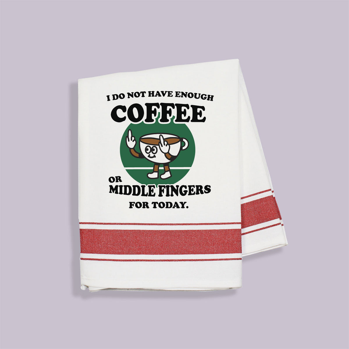 MAKE Original - Coffee Middle Fingers - Tea Towel – MAKE Vancouver